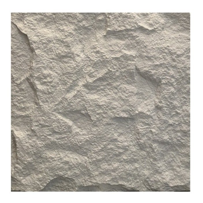 PU Stone Wall 3D Panel Obsidian White 120x60x3cm 1-2800-4